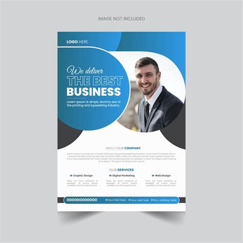 기업 전단지 디자인 프리미엄 벡터 기업 전단지 디자인 프리미엄 벡터