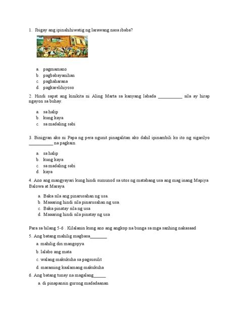 Diagnostic Test Grade 7 Pdf
