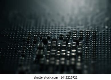 Macro Shot Computer Motherboard Emphasis On Stock Photo Shutterstock