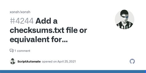 Add A Checksumstxt File Or Equivalent For Binaryartifacts Checksums