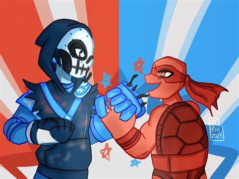 Tmnt Red And Blue By Zeriphi On Deviantart