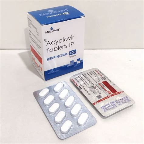 Acyclovir Tablet 400 Mg At Rs 152stripe Aciclovir Tablet In