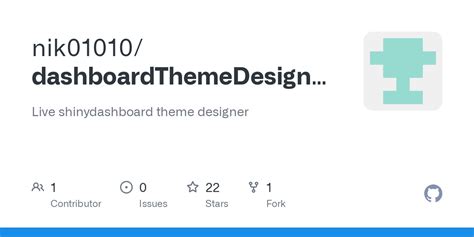 Github Nik01010dashboardthemedesigner Live Shinydashboard Theme