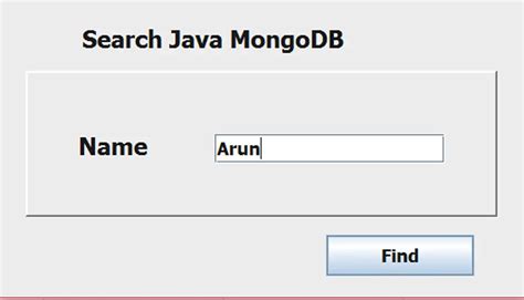 Search Using Java Mongodb Tutusfunny