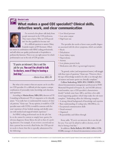 What Makes A Good Cdi Specialist Clinical Skills Detective Hcpro