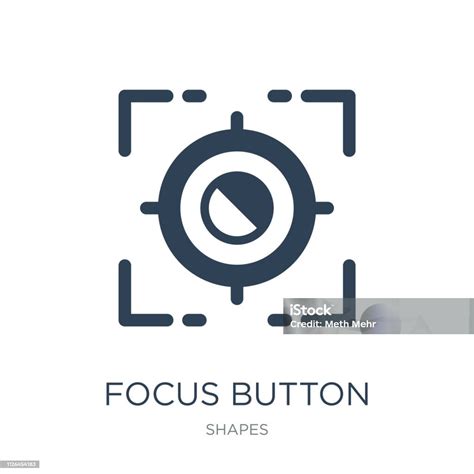 흰색 배경에 초점 버튼 아이콘 벡터 초점 버튼 유행 채워진 도형 컬렉션 초점 버튼 벡터 일러스트 레이 션에서 아이콘 0명에 대한 스톡 벡터 아트 및 기타 이미지 Istock