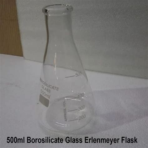 500ml Borosilicate Glass Erlenmeyer Flask At ₹ 75piece Conical Flask