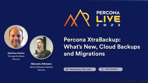 percona xtrabackup what s new cloud backups and migrations speaker deck
