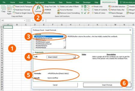 Insert Author Name Date Last Saved File Size Into Excel Cell 3 Methods