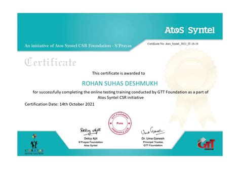 rohan deshmukh on linkedin atos atossyntel softskills
