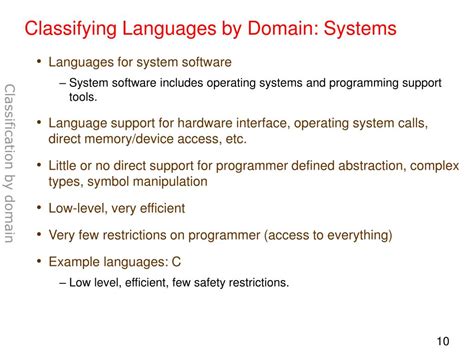 Ppt 03 60 440 Principles Of Programming Languages Classification Of Programming Languages