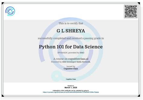 Python Datascience Ibm Cognitiveclass Techskills G L Shreya 10 Comments