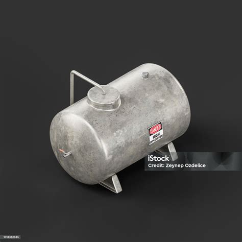 아이소메트릭 뷰 군사 물 탱크 또는 연료 탱크 고립 된 3d 렌더링 물 펌프에 대한 스톡 사진 및 기타 이미지 물 펌프