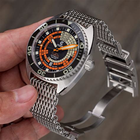 Ocean Crawler Core Diver V4 With Black And Orange Decompression Dial Oc Dct Blk