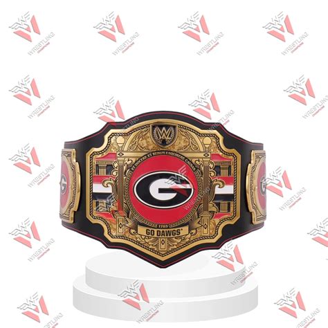 Georgia Bulldogs Championship Legacy Cnc 4mm And 6mm Belt