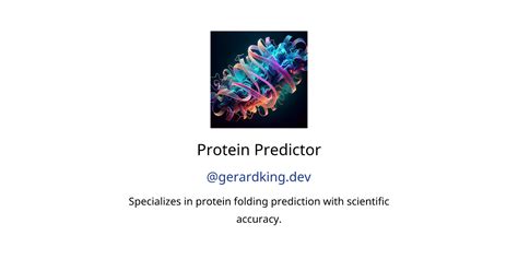Protein Predictor Gpts Features And Functions Examples And Prompts Gpt Store
