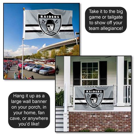 Las Vegas Raiders Throwback Retro Vintage Logo Flag State Street Products