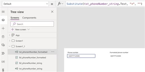 Format Number As A Phone Number In PowerApps