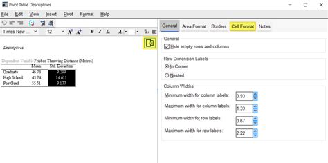 Apa Style Table Template Excel Cabinets Matttroy