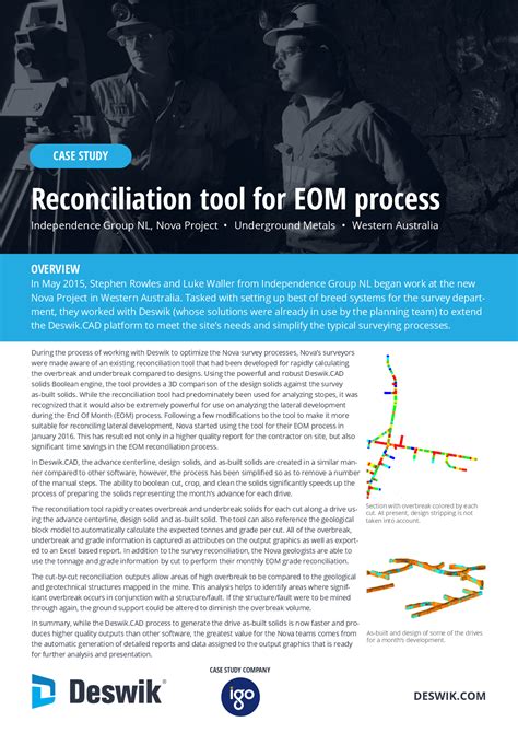 Reconciliation Tool For Eom Process