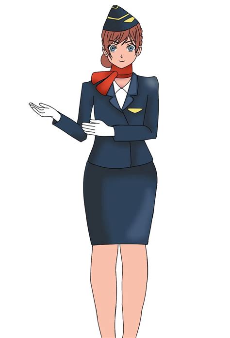 Flight Attendant Anime Flight Attendant Uniform Sketches Easy Air Hostess Uniform