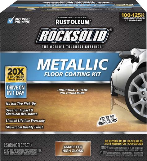 Rust Oleum 306325 Rocksolid Pearlescent 1 Car Garage Floor Coating Kit