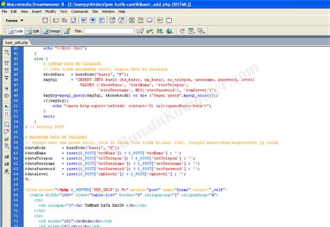 Contoh Program Kasir Dengan Php Code Nsaeat