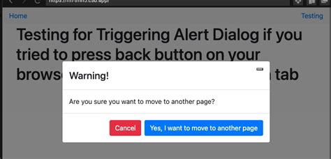 Javascript How To Show Confirmation Message Before Leaving The Screen