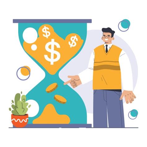 Amortization And Depreciation Calculating Vector Image