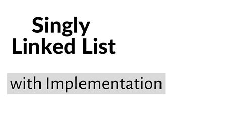 Singly Linked List C Implementation In Bangla Youtube