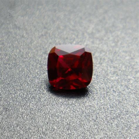 Ruby Square Faceted Gemstone Cushion Cut Ruby Gem Multiple Etsy
