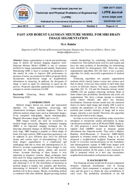 Pdf Fast And Robust Gaussian Mixture Model For Mri Brain Image Segmentation
