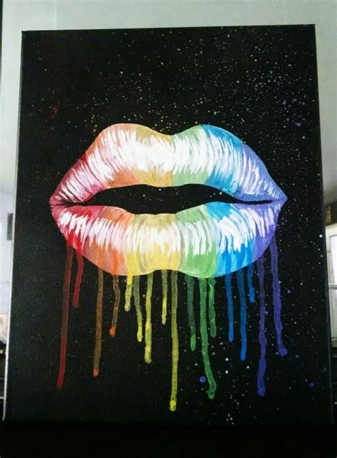 Lips Art Lips Canvas Sexy Lips Graffiti Art Canvas Art Wall Art