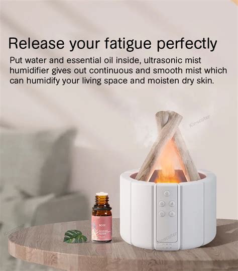 Campfire Aroma Diffuser Bonfire Air Humidifier Ultrasonic Cool Mist