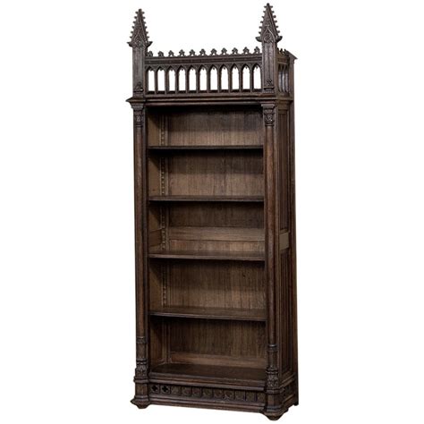 19th Century Gothic Open Bookcase At 1stdibs Gothic Bookshelf