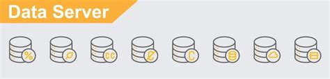 Premium Vector Data Server Vector Icons Pack