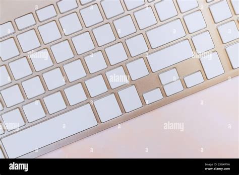 Blank Button Computer Clear Keyboard Does Not Have Any Inscriptions