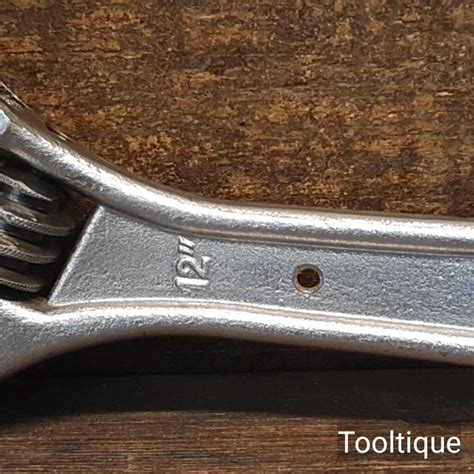 Vintage King Dick 12” Adjustable Spanner Good Condition Tooltique
