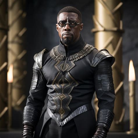 Premium Ai Image Wesley Snipes As Challah In Black Panther Movie Ai Generated Art