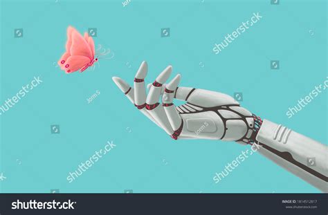Technology Nature Concept Surreal Artwork Robot Stock Illustration 1814512817 Shutterstock