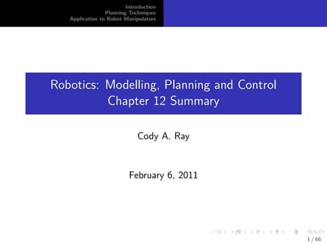 Robotics Modelling Planning And Control Pdf