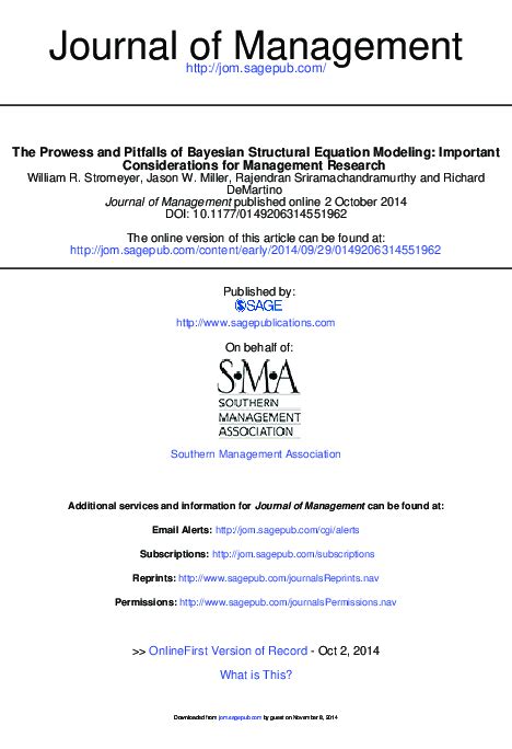 Pdf The Prowess And Pitfalls Of Bayesian Structural Equation Modeling