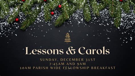 Lessons And Carols Church Of The Advent