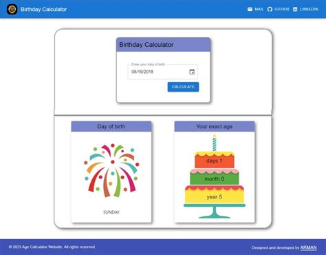Arman Ashraf On Linkedin Webdevelopment Reactjs Birthdaycalculator