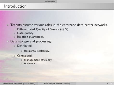 Sdn Based Enhancements To Qos And Data Quality In Multi Tenanted Data Center Clouds Ppt Free