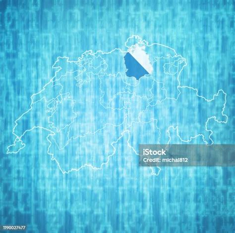 취리히 국기와 스위스 주지도에 영토 기에 대한 스톡 벡터 아트 및 기타 이미지 기 나눗셈 땅 Istock