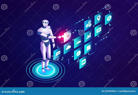 Robotic Process Automation RPA Business Process Automation Concept D Isometric