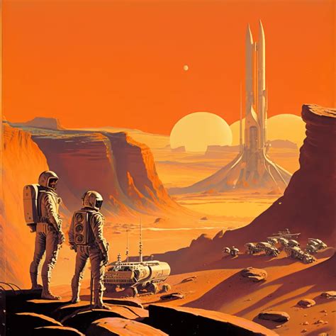 Mars Astronauts V3 Midjourney Ai