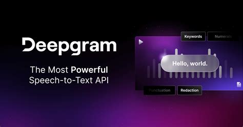 Speech To Text Api Next Gen Ai Speech Recognition Deepgram