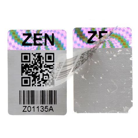 공장 도매 보안 Qr 코드 레이저 인쇄 3d 홀로그램 스티커